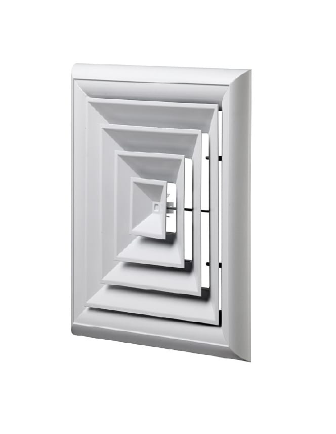 Square Ceiling Diffuser - Aluminum - טויטופלסט